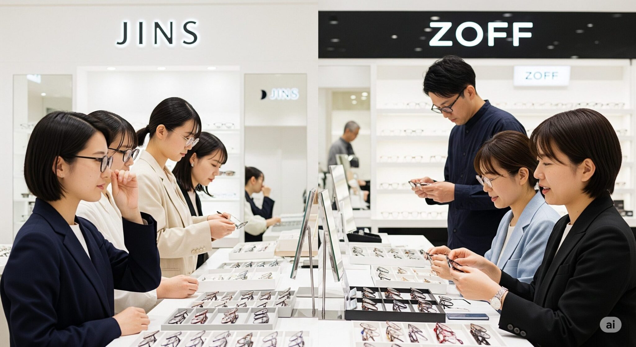 JINSとZoffどっちが安い？後悔しないメガネ選び完全ガイド【2025年版】